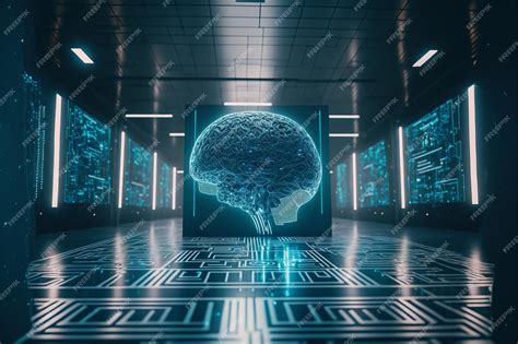 Ai 머신러닝 빅데이터 네트워크 연결 배경 과학과 인공지능 기술 혁신과 미래형 딥러닝 인공지능 다음 단계 프리미엄 사진