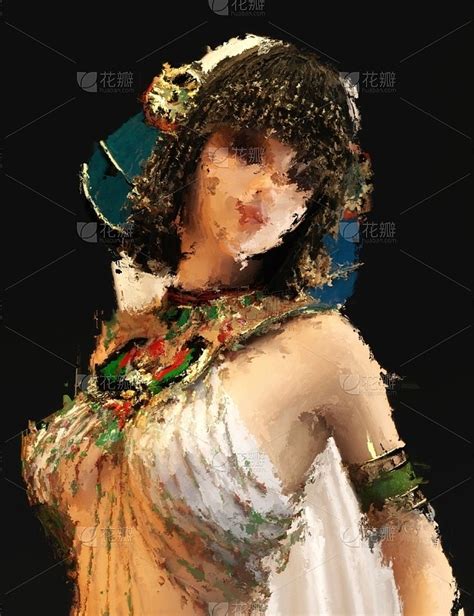 幻想 女性 三维图形 数字化显示 面具 华贵 肖像 公主