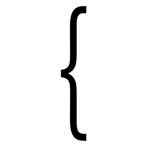 Bracket Icon At Getdrawings Free Download