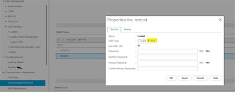 Snmp User Cant Be Deployed Error Aes Is Not Enabled Cisco Community