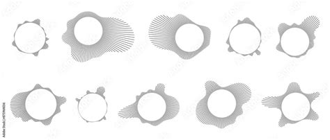 Music Equalizer And Sound Wave Circular Sound Waves Depicting Audio Music Icons And Logos For