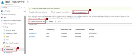 Vnet Connect Private Azure Table Storage Account With Ai Search Stack Overflow
