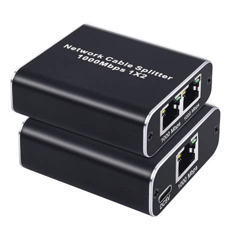 Tendak Ethernet Splitter 1 To 2 1000mbps Ethernet Splitter High Speed