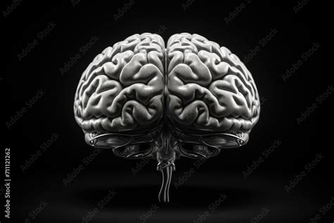 Colorful Vivid Motley Human Brain Anatomy Cerebral Structures Cerebrum Frontal Parietal