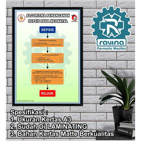 Jual Poster Algoritma Penanganan Sepsis Pada Neonatal Shopee Indonesia