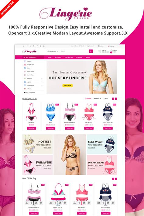 Lingerie SexToys Hojiyari Opencart 4 Template