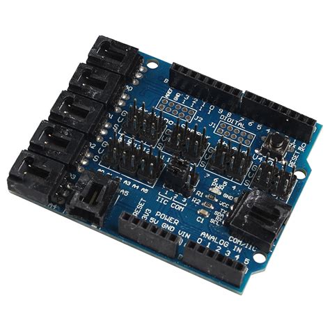 Haljia Sensor Shield V4 Digital Analog Module Servo Motor Interface Co
