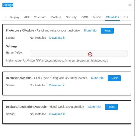 Manjaro Linux Xfileaccess Module Not Installed Uivision Ui