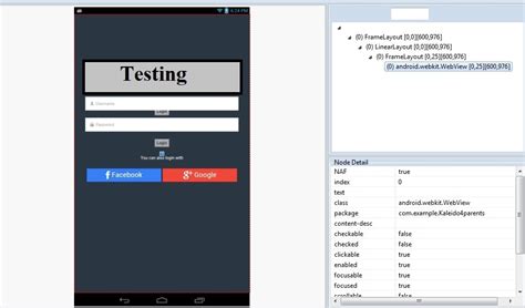 Cant Find An Element On A Webview Page Of An Andriod Hybrid App Using Appium Support Appium