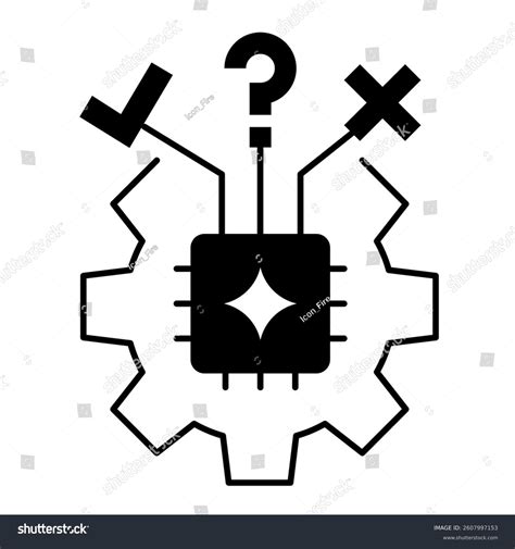 Ai Logic Routing Decision Architecture Symbol Stock Vector Royalty