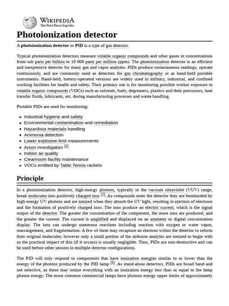 Photoionization Detector Pdf