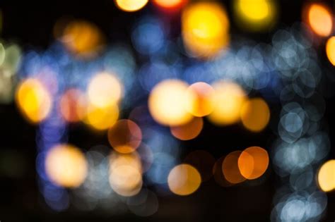 Premium Photo Bokeh Effect Background Of Decoration On Tree By Party Light