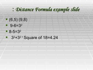 Pythagorean Theorem And Distance Formula PPT