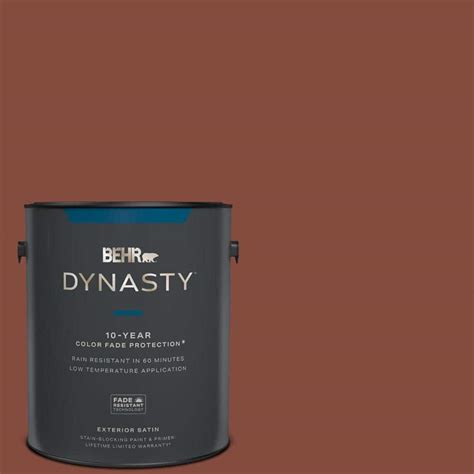 Behr Dynasty 1 Gal S160 7 Red Chipotle Satin Enamel Exterior Stain