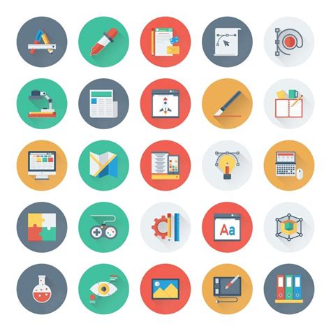 premium vector web design and development vector icons