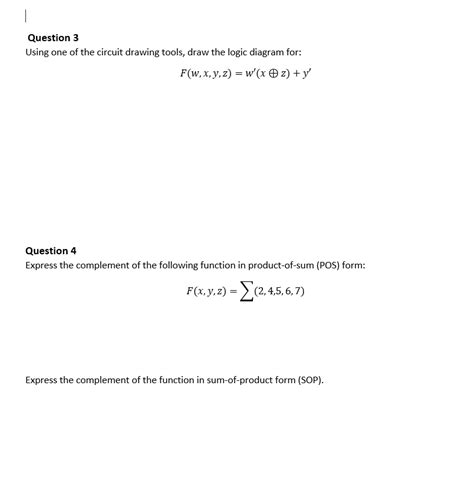 Solved Draw The Logic Diagram For Express The Chegg