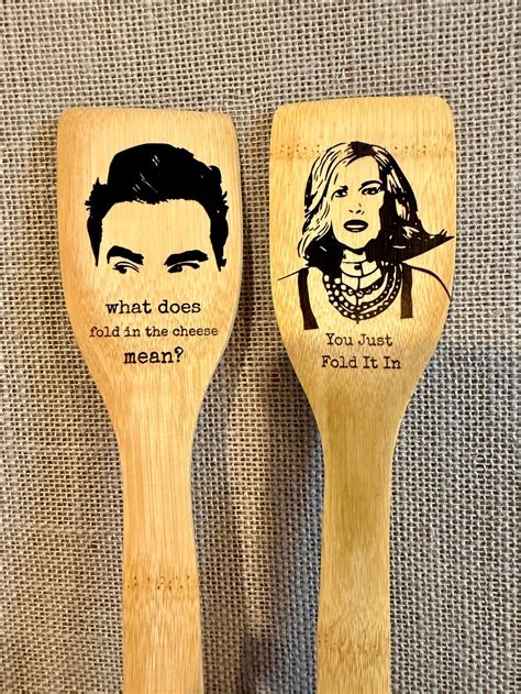 Schitts Creek Fold In The Cheese David And Moira Rose Wooden