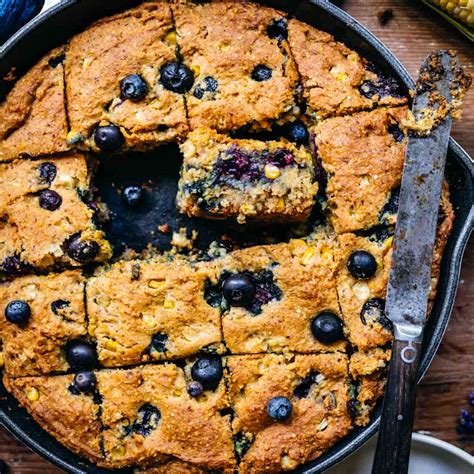 Blueberry Cornbread Vegan And Gf Crowded Kitchen