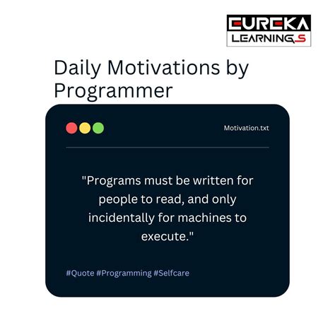 Eurekalearnings Programmingwisdom Cleancode Motivationfordevelopers