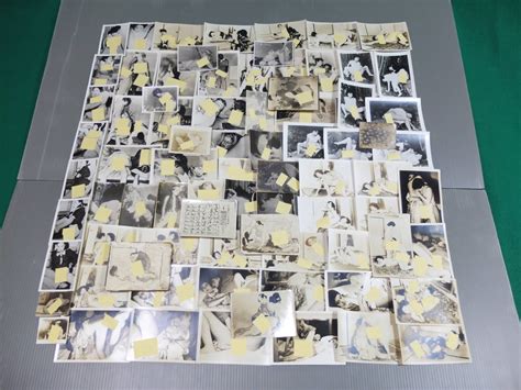 昭和レトロ 温泉土産 セピア色 白黒 81枚まとめて 春画 風俗 枕絵 アート 美術 ヌードモデル エロティック古写真 資料の落札情報詳細
