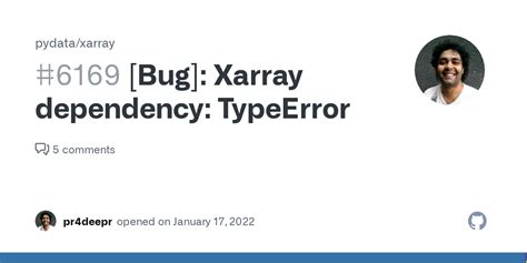 [bug] xarray dependency typeerror · issue 6169 · pydata xarray · github
