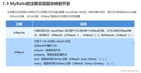 ssm学习笔记16 mybatis注解开发（小总结） mybatis的注解开发实验总结 csdn博客