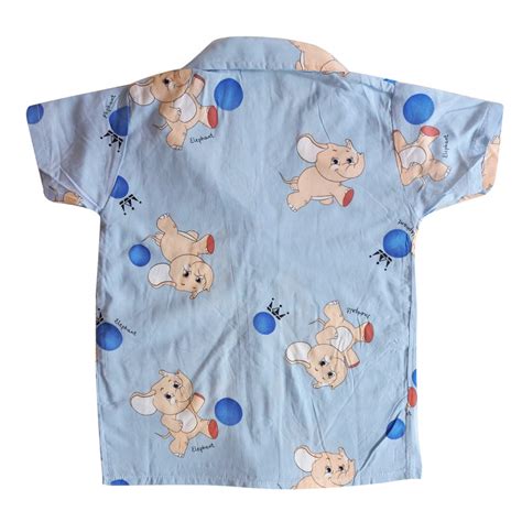 قیمت و خرید ست پیراهن آستین کوتاه و شلوارک پسرانه مدل هاوایی طرح فیل