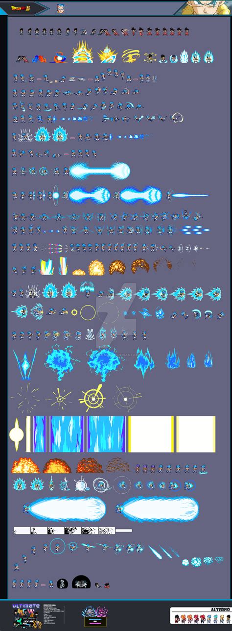 Gogeta Ssb Ulsw Sprite Sheet By Erickjcrack507 On Deviantart