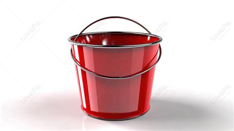금속 양동이 흰색 격리된 배경에서 놀라운 3d 렌더링 놀라 배경 하얀색 배경 은 배경 이미지 Hd 놀라 하얀색 은