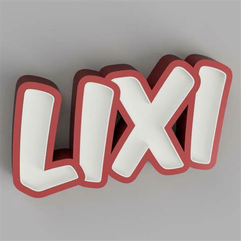 3d File Nameled Lixi Led Lamp With Name・3d Printable Model To Download・cults