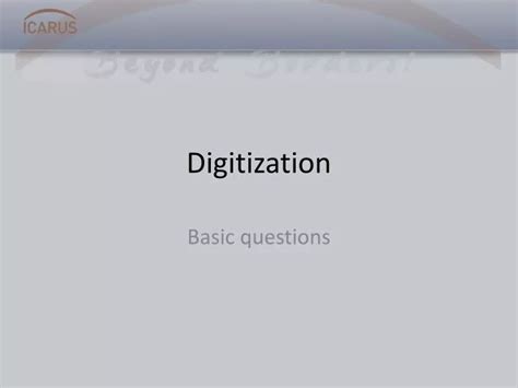 PPT Digitization PowerPoint Presentation Free Download ID