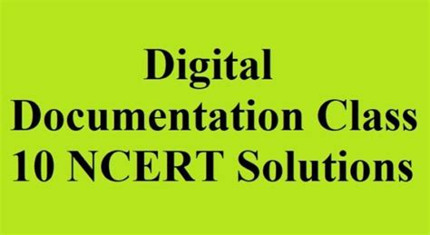Information Technology Class 10 Ncert Solutions Cbse Skill Education