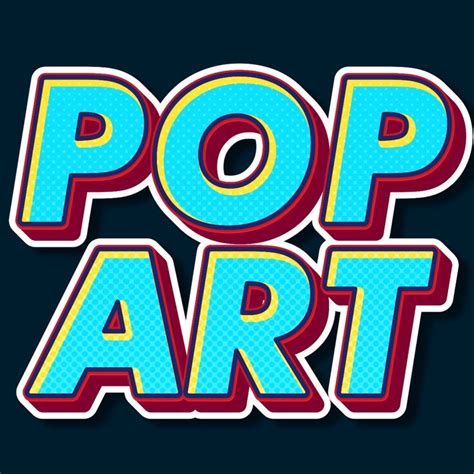 Pop Art Text Effects For Illustrator Text Art Pop Art Text Effects