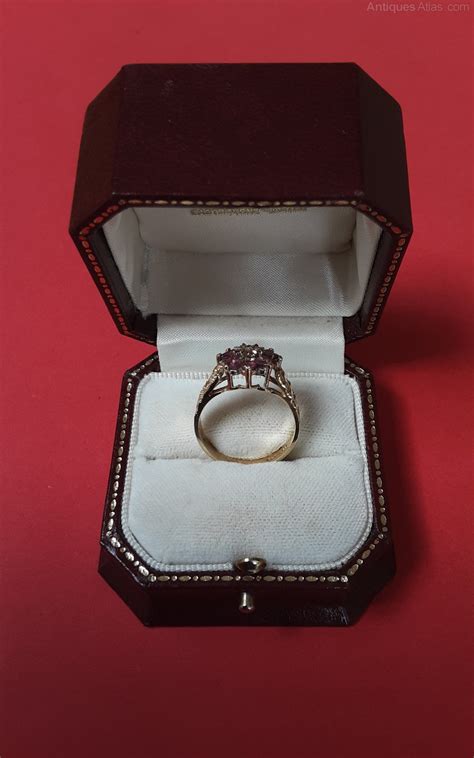 Antiques Atlas 9ct Gold Diamond And Ruby Ring