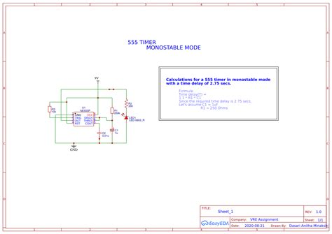 555 Timer Monostable Platform For Creating And Sharing Projects Oshwlab