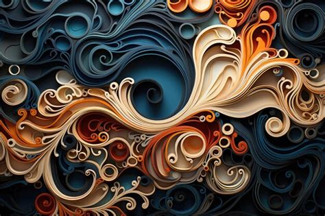 Premium Ai Image A Convergence Of Intricate Patterns And Subtle