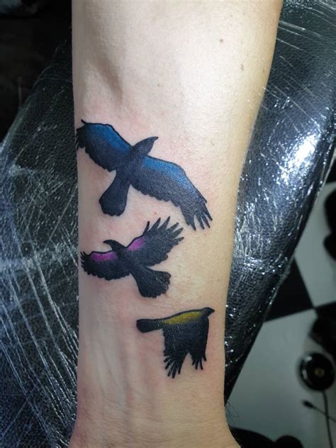 Crow Silhouette Tattoo