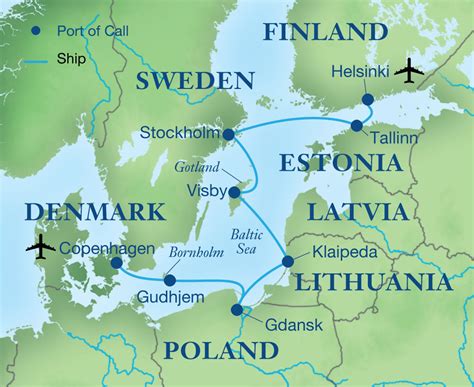 North Sea And Baltic Sea Map