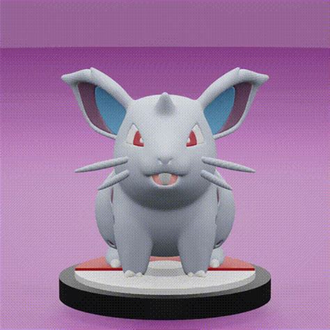 Stl File Pokemon No 029 34 Nidoran ♀ Nidorina Nidoqueen Nidoran ♂ Nidorino Nidoking ・3d