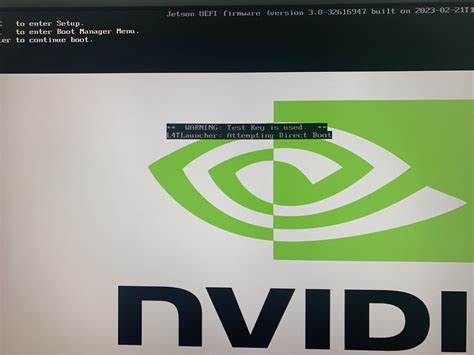 L4tlauncher Attempting Direct Boot Jetson Nano Orin Dev Kit Jetson