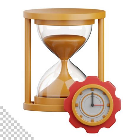 Premium Psd 3d Rendering Time Management Isolated Useful For