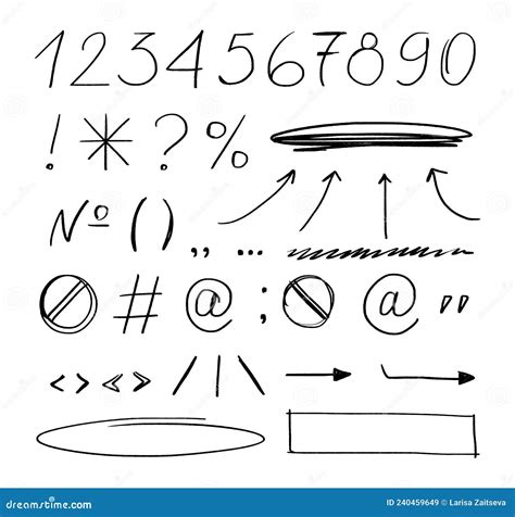 Punctuation Symbols Asterisk Brackets And Question Mark Exclamation