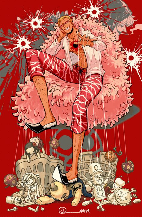 Donquixote Doflamingo Donquixote Rocinante Viola And Riku Dold Iii One Piece Drawn By