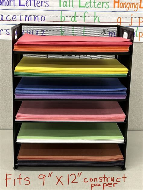 4mo Finance Marbrasse 6 Tier Paper Organizer Letter Tray Mesh