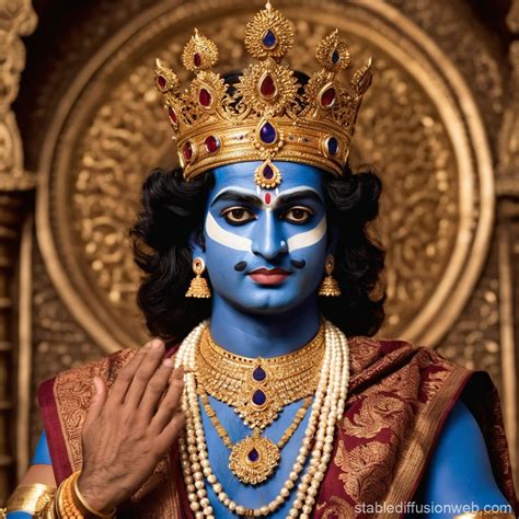 Krishna And Arjuna On Kurukshetra Stable Diffusion Online