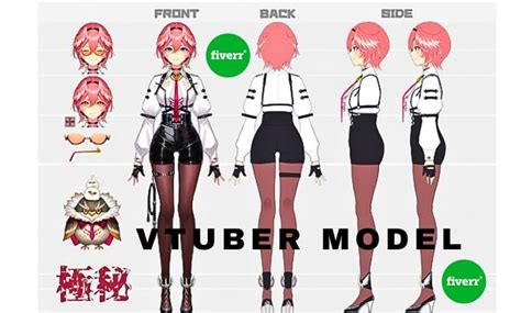Draw Custom Cute Anime Nsfw D Vtuber In Live D Facerig Ready To Rig By Annabella Dart Fiverr