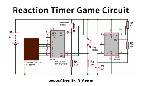 reaction timer game using ic 555