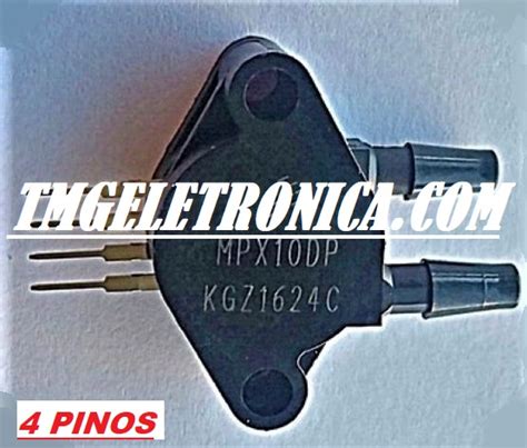 Mpx10dp Sensor De Pressão Mpx10 Pressure Sensor 0kpa To 10kpa Differential Duplo 4pin