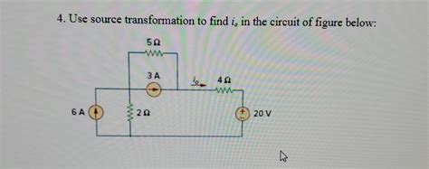 Solved Use Source Transformation To Find Io In The Circuit Chegg