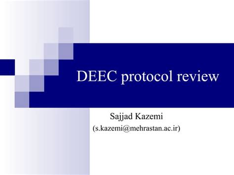 Hwsn Deec Protocol Ppt